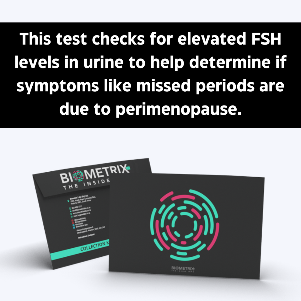 Menopause FSH Rapid Self Test - Biometrix Labs